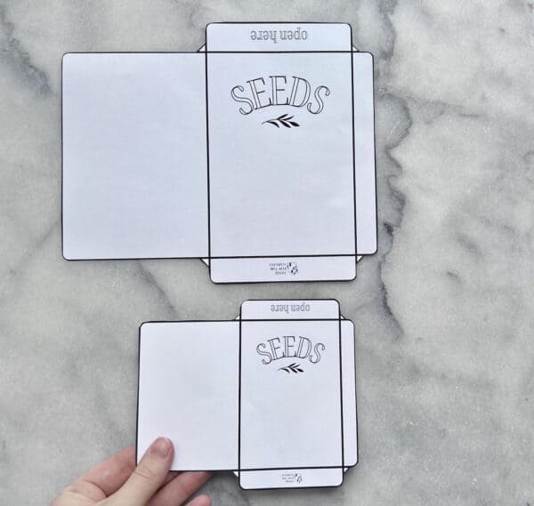 Seed packet template 🌱 🖨️ Printable PDF and instructions