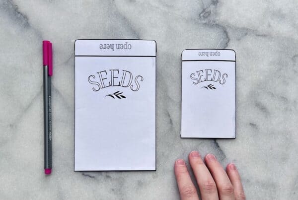 Seed packet template 🌱 🖨️ Printable PDF and instructions